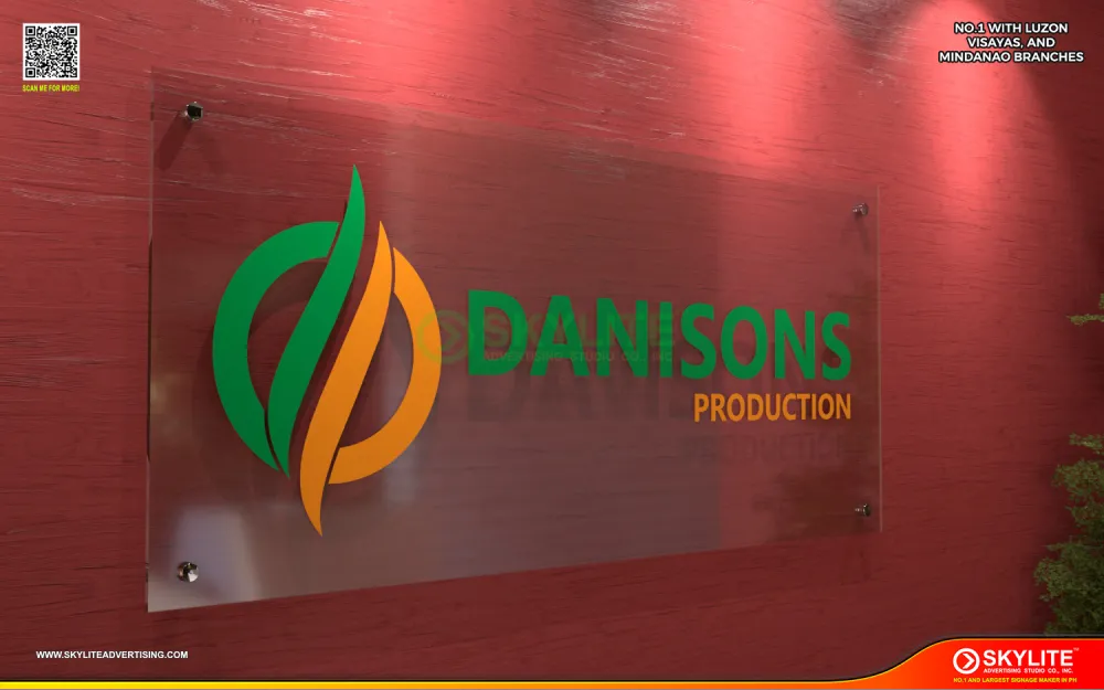Direct Uv Printed Glass Logo Signage | Custom UV Printed Logo Signage ...