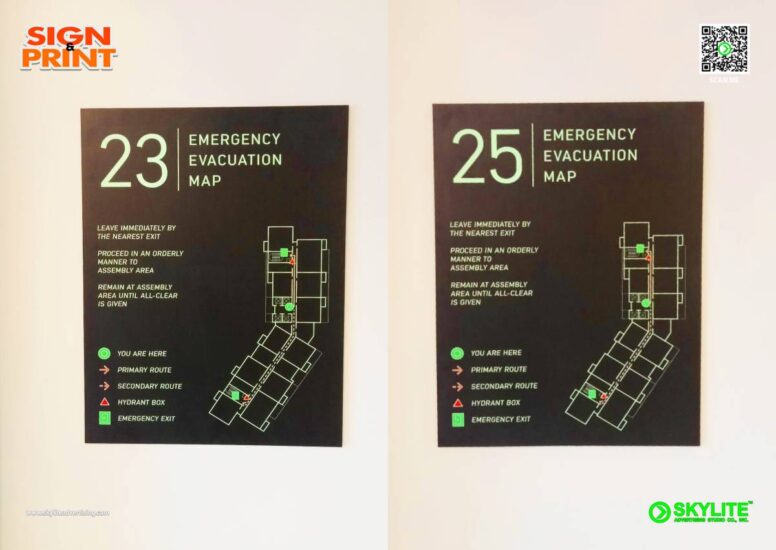 Evacuation Plan Signage Maker in Matandang Balara | Evacuation Plan ...