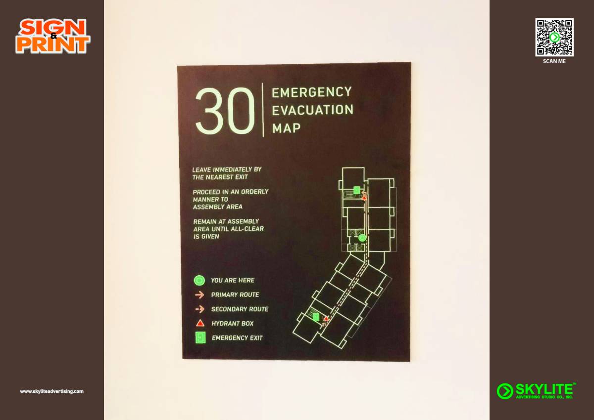 Evacuation Plan Signage Maker in Alfonso Cavite | Evacuation Plan Sign ...