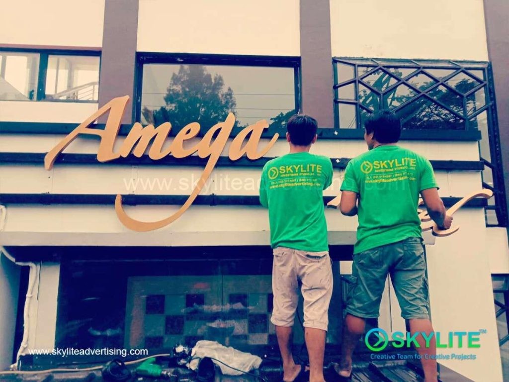 Amega Hotel Tagaytay Metal Build Up Sign | Amega Hotel Tagaytay Metal ...