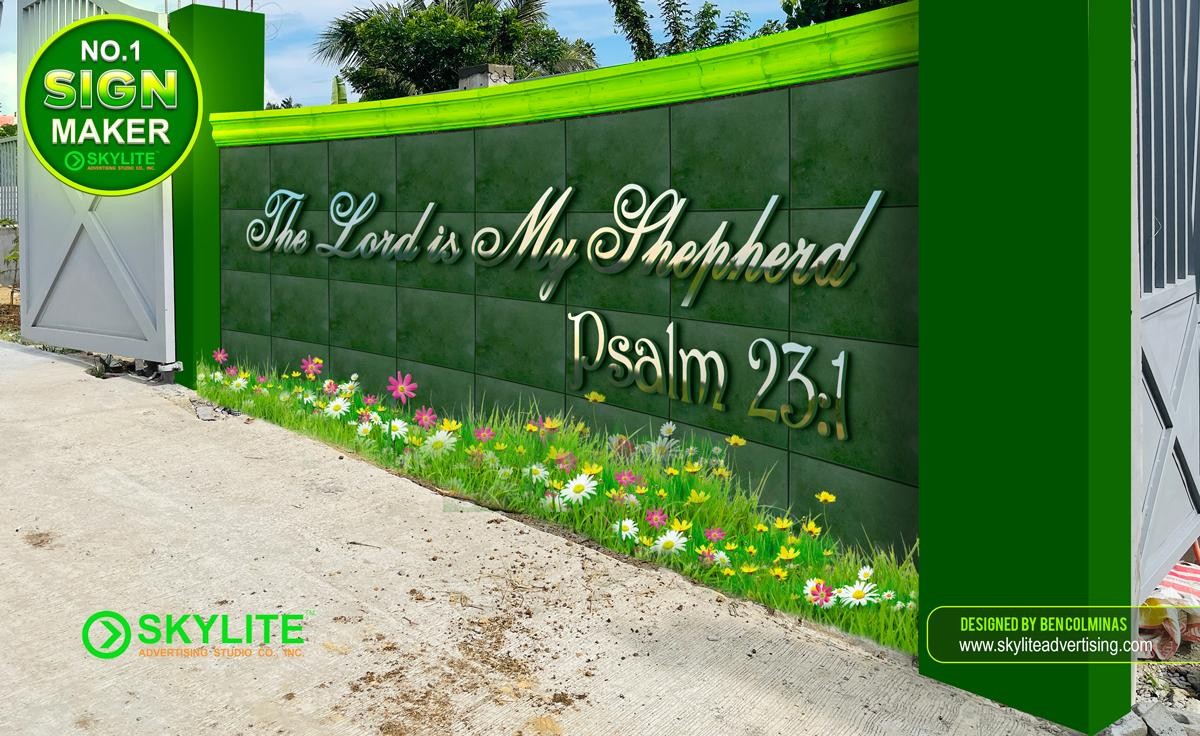Green Pastures Garden Resort Backlit Stainless Sign | Green Pastures ...