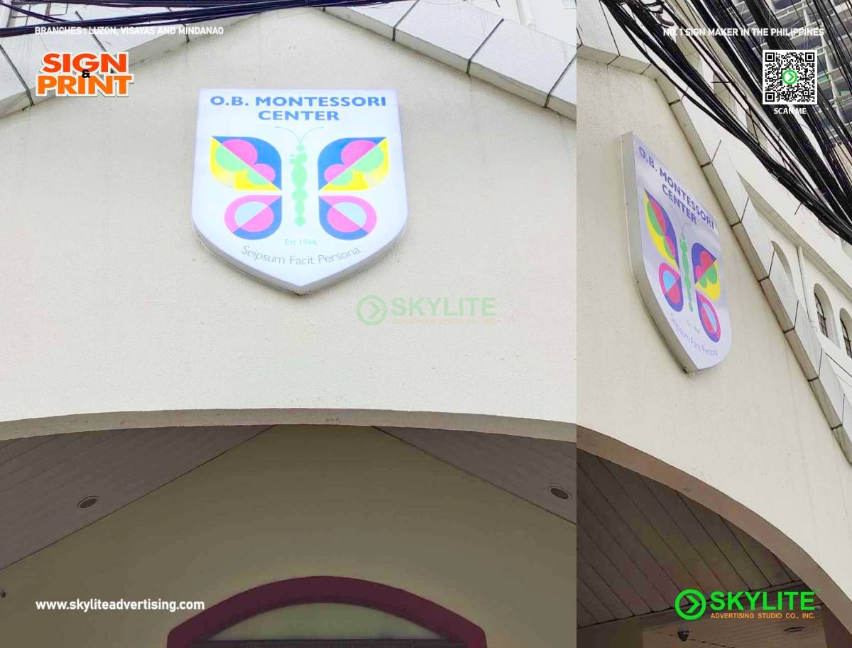 OB Montessori Center Frontlit Acrylic Sign | OB Montessori Center ...