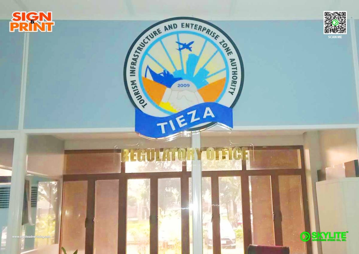 Customized Lighted Acrylic Signage for TIEZA | TIEZA Lighted Acrylic ...